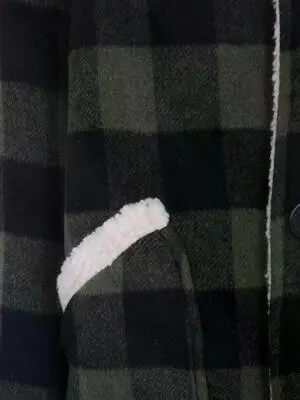 N°21 Check-pattern Fleece-trim Jacket