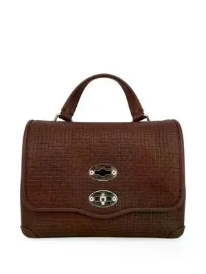 ZANELLATO Baby Postina Woven-effect Shoulder Bag - Brown