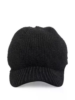 Liu Jo Sequin-embellished Knitted Baseball Cap - Black