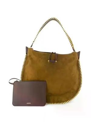 Isabel Marant Étoile Oskan Soft Whipstitch Shoulder Bag - Brown