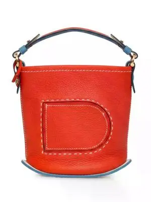 Delvaux Pin D Bucket Bag - Orange