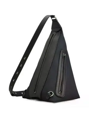 TOD'S Leather-trim Triangular Backpack