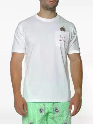 MC2 SAINT BARTH Austin Embroidered Chest-pocket T-shirt