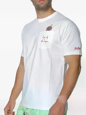 MC2 SAINT BARTH Austin Embroidered Chest-pocket T-shirt
