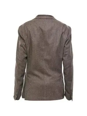 Corneliani Herringbone Unlined Blazer