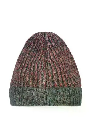 Malo Ribbed-knit Cashmere Beanie Hat - Grey