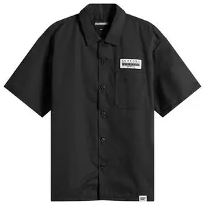 NEIGHBORHOOD Classic Short Sleeve Work Shirt 1 - Black