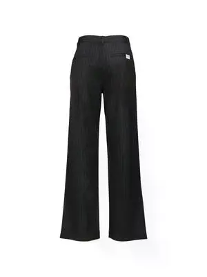 GLOWNY G Gentle Pinstriped Pleated Trousers