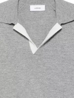LARDINI Contrast-trim Long-sleeve Sweater