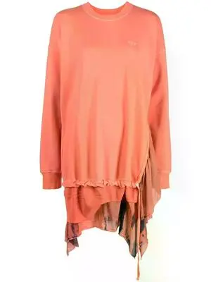 DIESEL® Embroidered-logo Sweat Dress