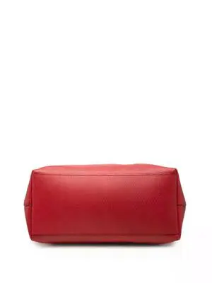 Gucci Gg Charm Dome Satchel Calfskin Leather