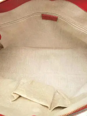Gucci Gg Charm Dome Satchel Calfskin Leather