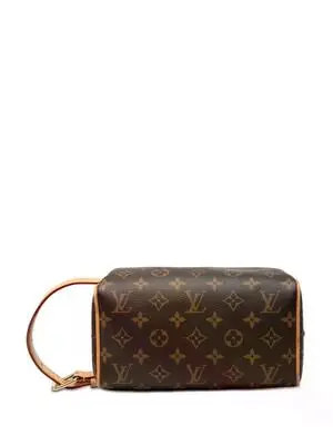 LOUIS VUITTON Monogram Locker Dopp Kit Clutch Bag - Brown