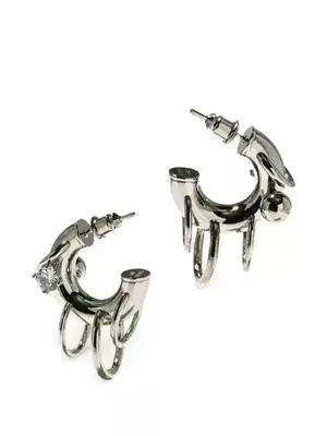 PANCONESI Serpent Crystal-embellished Hoop Earrings