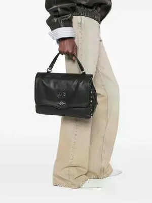 ZANELLATO Small Postina Stud-embellishment Tote Bag - Black