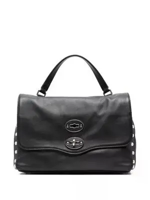 ZANELLATO Small Postina Stud Embellishment Tote Bag - Black