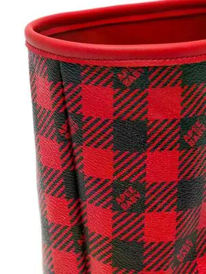 AAPE BY *A BATHING APE Apee™ A Bathing Ape® Check-pattern Heart-patch Tote Bag