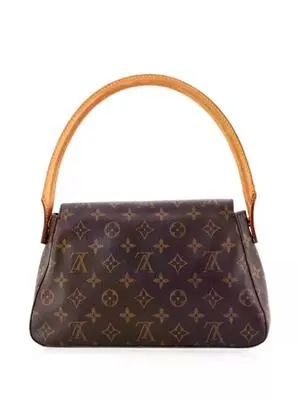 LOUIS VUITTON Looping Handbag Monogram Canvas Mini Satchel