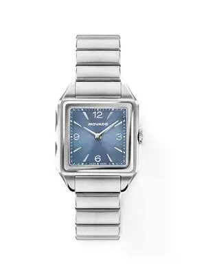 Movado Heritage 1917 Square-face 34mm Watch - Blue