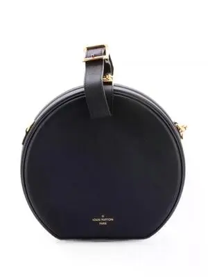 LOUIS VUITTON Petite Boite Chapeau Bag Calfskin Shoulder Bag - Black