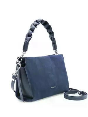 COCCINELLE Braided-handle Suede-detail Shoulder Bag