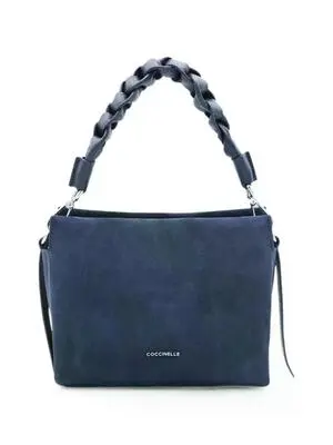 COCCINELLE Braided-handle Suede-detail Shoulder Bag