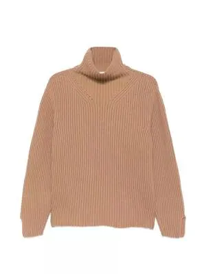 Liviana Conti Ribbed Knit Turtleneck Sweater