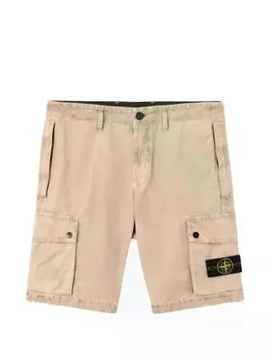 Stone Island Logo-patch Cargo Shorts - Neutrals