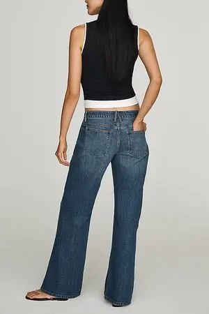 Good American Low Loose Low-rise Wide-leg Jeans