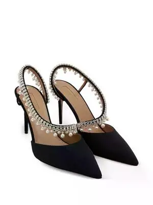 AQUAZZURA Embellished Slingback Pumps