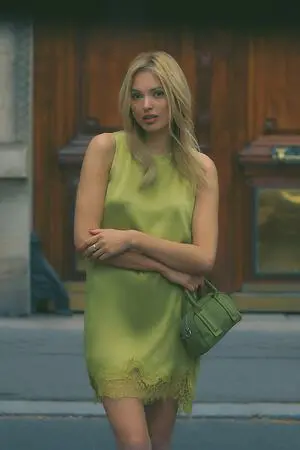 Anthropologie Maeve Sleeveless Lace-trim Mini Dress - Green