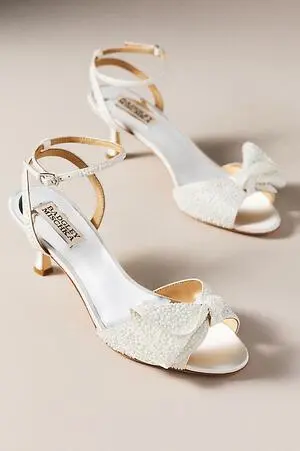Badgley Mischka Remi Embellished Kitten Heels