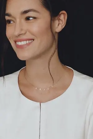 Anthropologie Bride Charm Necklace