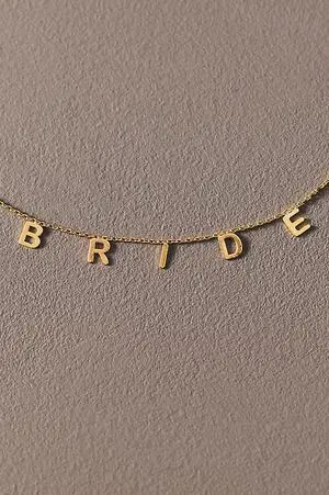 Anthropologie Bride Charm Necklace