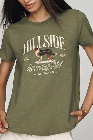 PILCRO Bennie Cotton Slim Crew-neck Tee