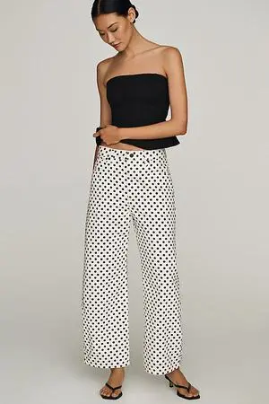 FRAME Bow Crop High-rise Tapered Jeans