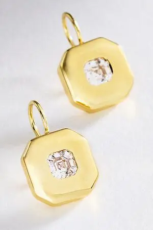 GOLDBUG COLLECTION Cut Corner Drop Earrings - Gold