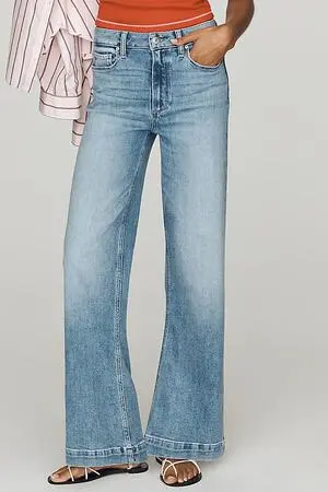 Paige Leenah " High-rise Wide-leg Jeans