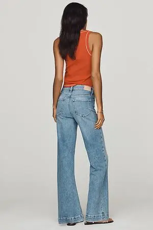 Paige Leenah " High-rise Wide-leg Jeans