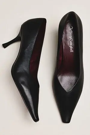 Anthropologie Jeffrey Campbell Campaign Pumps - Black