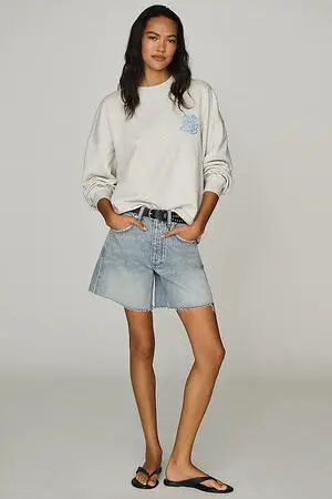 ANINE BING Miles Waves Cotton Sweatshirt