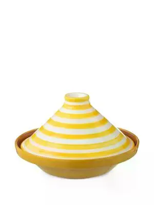 J-LINE Granada Striped Tagine - Yellow