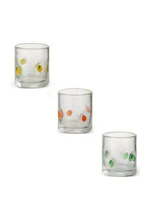 J-LINE Citrus-motif Bubble-effect Glasses - White