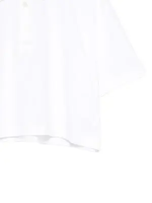 Liviana Conti Button-placket Cropped Polo Top
