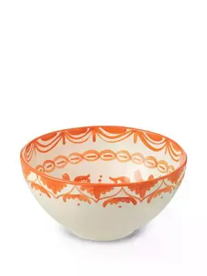 J-LINE Granada Floral-print Bowl - Neutrals