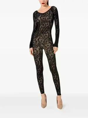 Wolford Infinite Rose Floral-lace Jumpsuit