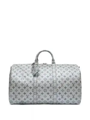 LOUIS VUITTON 50 Monogram Metallic Keepall Bandouliere Holdall