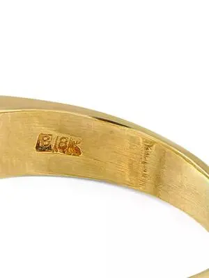 LB EXCLUSIVE 18k Yellow Princess-cut Diamond Band Ring