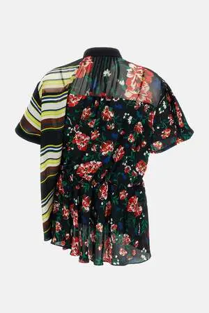 Sacai Blouse Pattern Mix