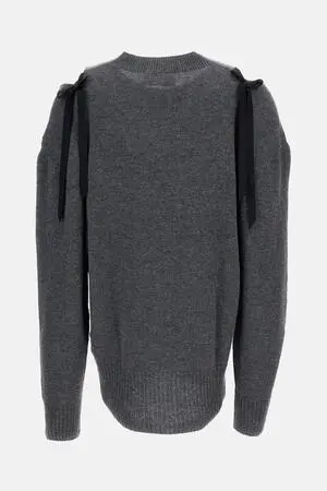 Simone Rocha Cashmere Sweater With A V-neck And Bows